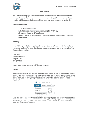 Fillable Online MLA Format Fax Email Print - pdfFiller