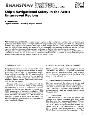 Fillable Online transnav Ships Navigational Safety in the Arctic ...