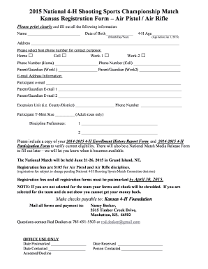 Fillable Online 2015 National Registration Form-AP-AR Fax Email Print ...