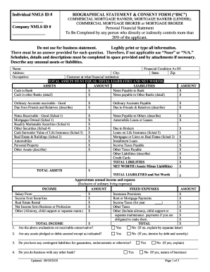 Fillable Online mortgage nationwidelicensingsystem Individual NMLS ID ...