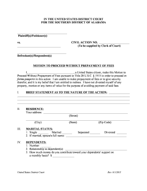 Fillable Online IFP Motion 8-1-15 Fax Email Print - pdfFiller