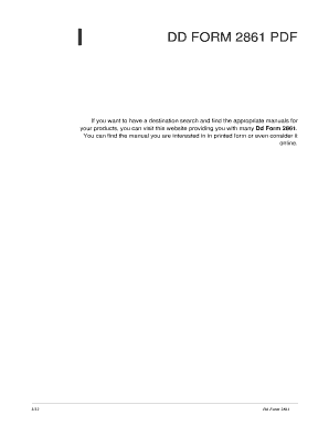 Fillable Online osapub Dd Form 2861 - osapubnet Fax Email Print - pdfFiller