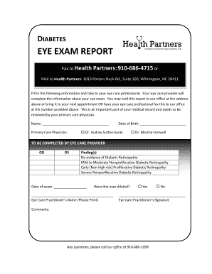 Fillable Online Health-Partners-Diabetes-Eye-Exam-Formpdf Fax Email ...