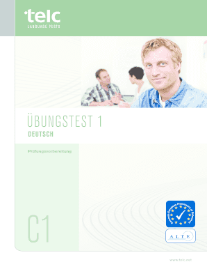 Ausfüllbar Online telc Der bungstest 1 ist gleichzeitig der Modelltest ...
