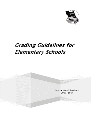Fillable Online Grading Guidelines for Elementary Schools Fax Email ...