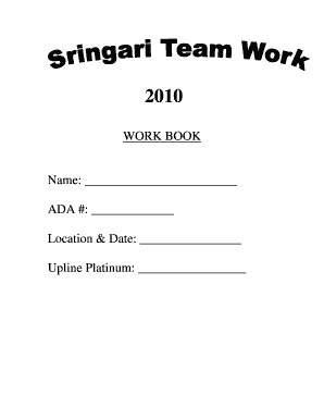 Fillable Online WORK BOOK Fax Email Print - pdfFiller
