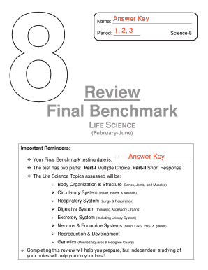 Fillable Online Review Final Benchmark - Hamburg Schools Fax Email ...