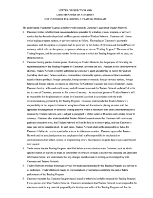 Fillable Online LETTER OF DIRECTION AND Fax Email Print - pdfFiller