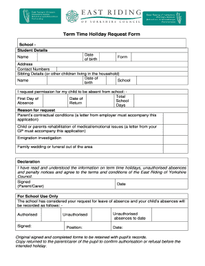 Fillable Online Holiday Form Sept 2010doc Fax Email Print - pdfFiller