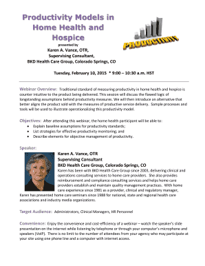 Fillable Online hah Productivity Models in - hah Fax Email Print ...