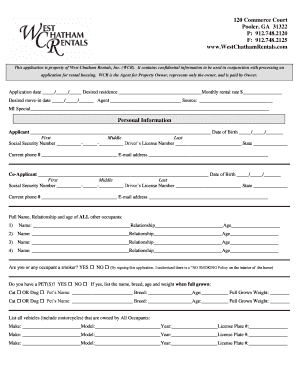 Fillable Online Office Suite Tenant Selection Criteria Fax Email Print ...