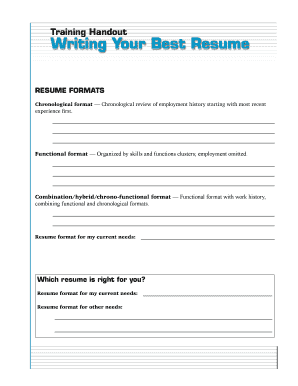 Fillable Online Training Handout Fax Email Print - pdfFiller