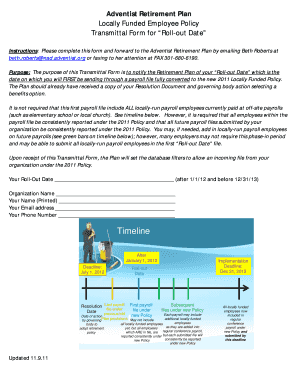 Fillable Online adventistretirement Timeline - Adventist Retirement ...