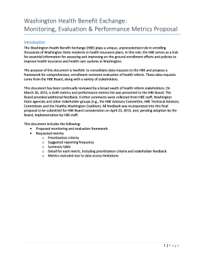 Fillable Online Monitoring, Evaluation & Performance Metrics Proposal ...