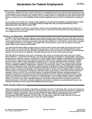 Fillable Online minneapolis va Of Form 306 Declaration for Federal ...