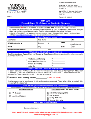 Fillable Online mtsu In Person MT One Stop, Student - mtsu Fax Email Print - pdfFiller