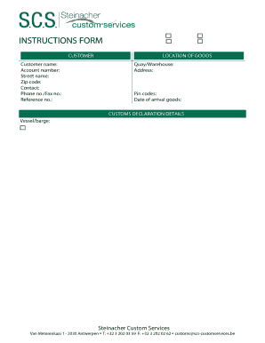 Fillable Online scs-customservices T1 ExA T1 - T2 INSTRUCTIONS FORM T2 ...