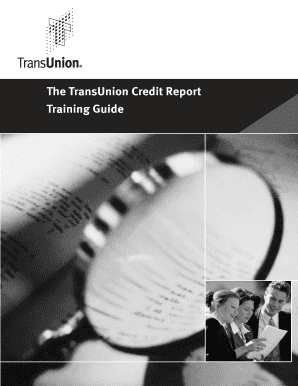 Fillable Online The TransUnion Credit Report Fax Email Print - pdfFiller