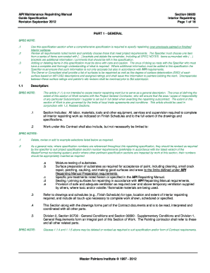Fillable Online MPI Maintenance Repainting Manual Fax Email Print ...