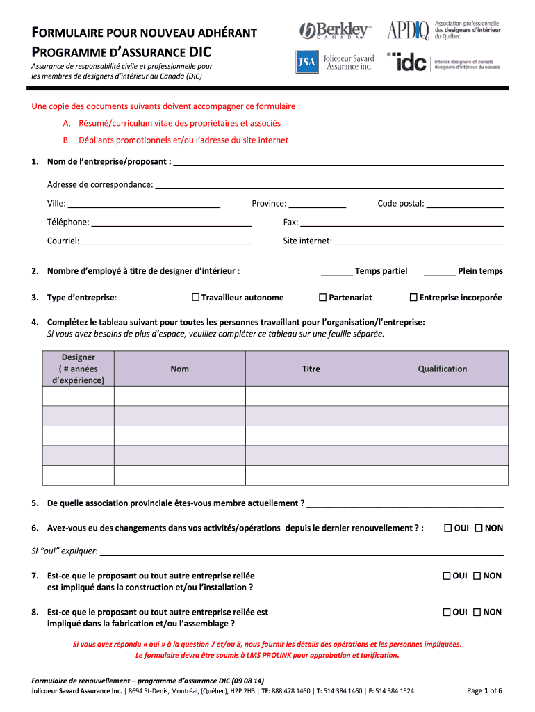 Fillable Online lmsprolink Application for idc program - LMS PROLINK ...