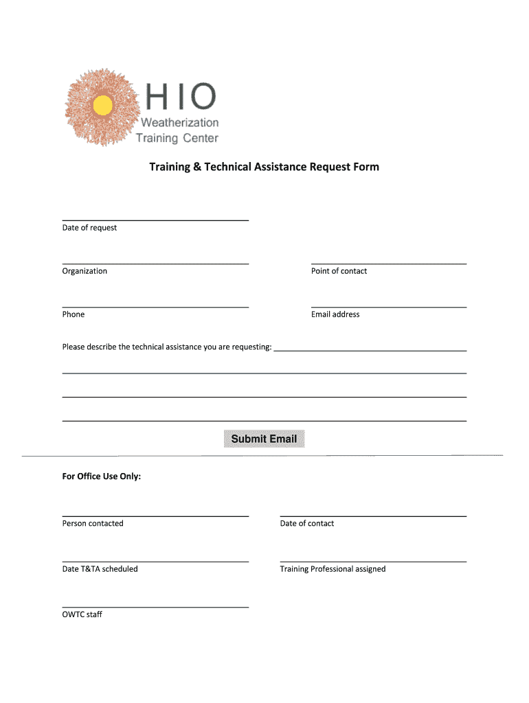 Fillable Online coadinc TTA request form - COAD Inc Fax Email Print - pdfFiller