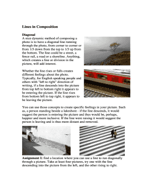 Fillable Online Comp Lines Lines in Composition Lesson Fax Email Print ...