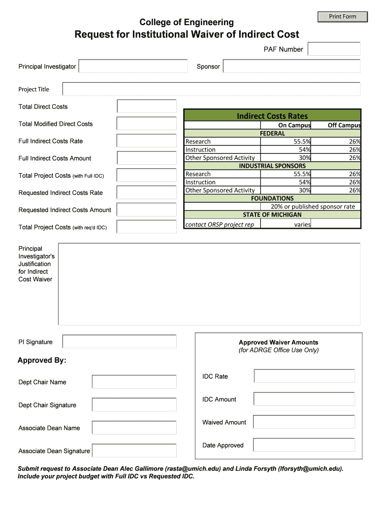 Fillable Online adrge engin umich Print Form College of Engineering ...