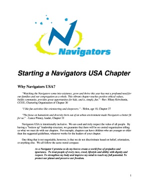 Fillable Online navigatorsusa How-to-start-a-Navigators-USA-chapterpdf ...