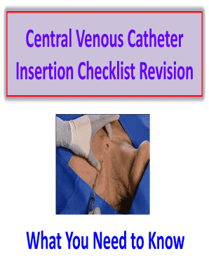 Fillable Online Central Venous Catheter Insertion Checklist Fax Email ...