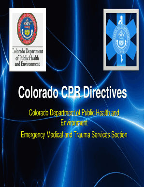 Fillable Online Colorado CPR Directives Fax Email Print - pdfFiller