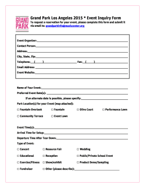 Fillable Online Grand-Park-Event-Inquiry-Form-2015-1pdf Fax Email Print ...