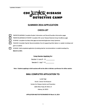 Fillable Online cdc PARENTGUARDIAN Complete Student Information and ParentGuardian Information ...