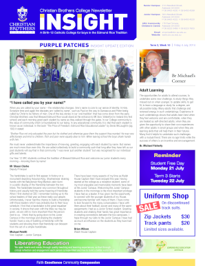 Fillable Online cbc sa edu Website - Christian Brothers College ...