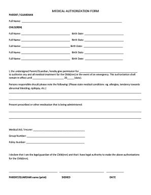 Fillable Online Medical formpdf Fax Email Print - pdfFiller