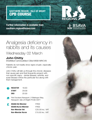 Fillable Online Analgesia deficiency in rabbits and its causes - BSAVA ...
