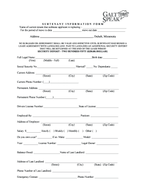 Fillable Online 2010-DULUTH-SUBTInfo-formpdf Fax Email Print - pdfFiller