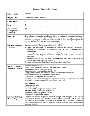 Fillable Online Information and Data Analysis Fax Email Print - pdfFiller