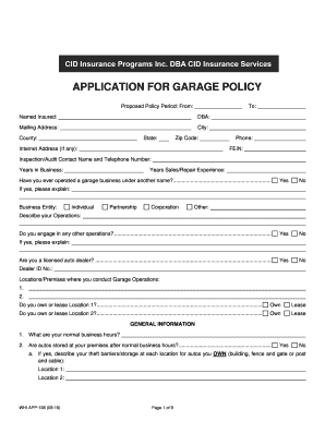 Fillable Online Get Application - CID INSURANCE Fax Email Print - pdfFiller