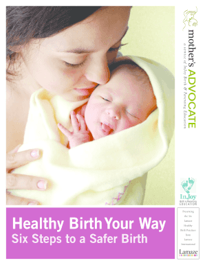 Fillable Online lamaze A service of InJoy Birth Parenting Education ...