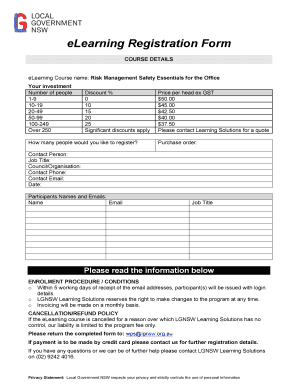 Fillable Online lgsa org eLearning Course name Risk Management Safety Essentials for the Office ...