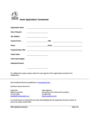 Fillable Online IDEAS OVERVIEW AND APPLICATION PROCESS Fax Email Print ...