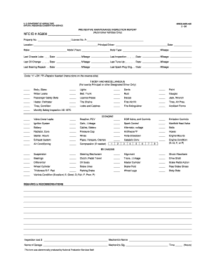 Fillable Online nrcs usda PREVENTIVE MAINTENANCE INSPECTION RPT - USDA - nrcs usda Fax Email ...