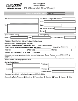 Fillable Online DEXcell BRAND FA Glass Mat Roof Board Fax Email Print ...