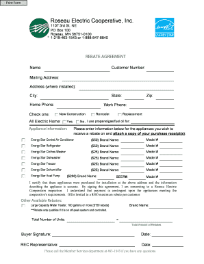 Fillable Online roseauelectric roseau electric Fax Email Print - pdfFiller