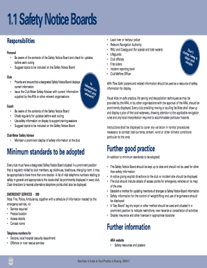 Fillable Online 1 Safety Notice Boards Fax Email Print - pdfFiller