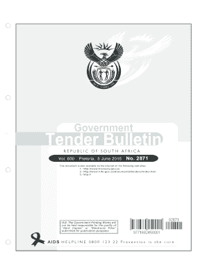 Fillable Online Government Tender Bulletin - Samed Fax Email Print ...