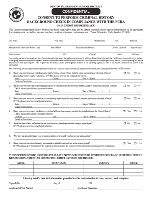 Fillable Online BACKGROUND CHECK IN COMPLIANCE WITH THE FCRA Fax Email ...