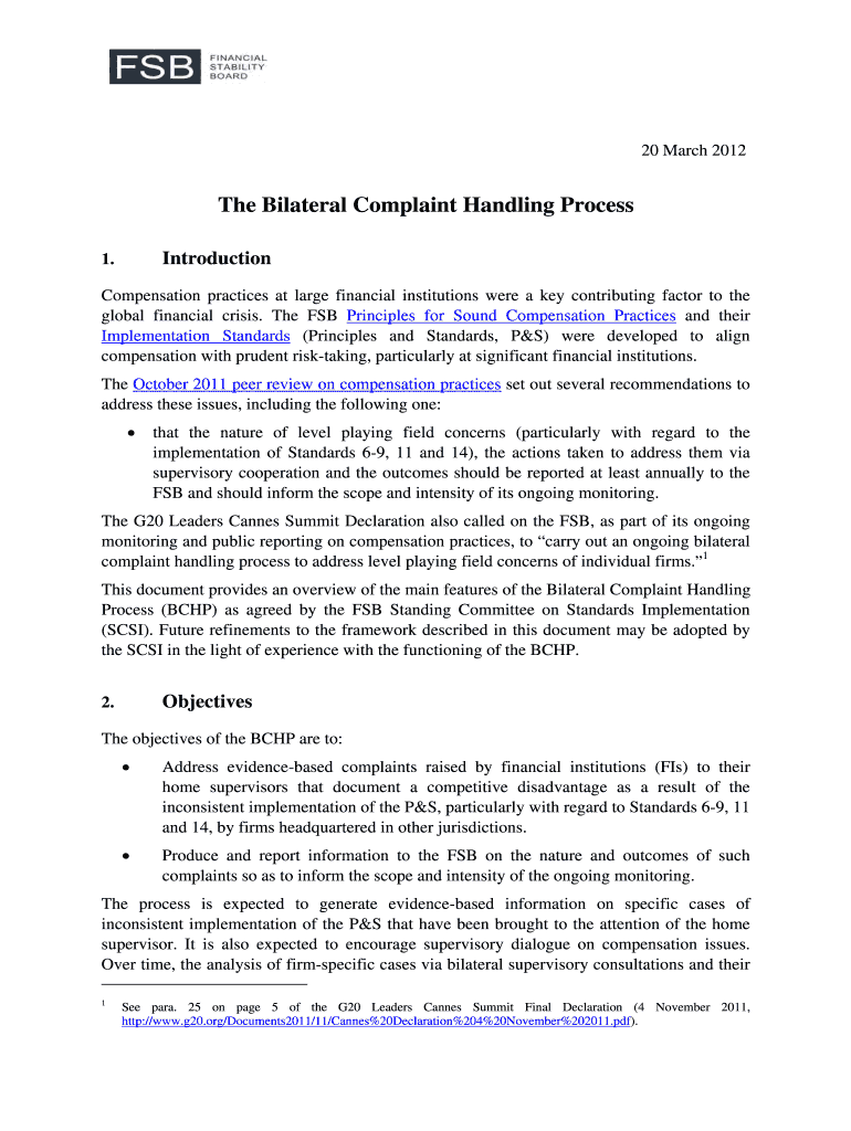 Fillable Online Overview of Progress in the Implementation of the G20 ... Fax Email Print ...