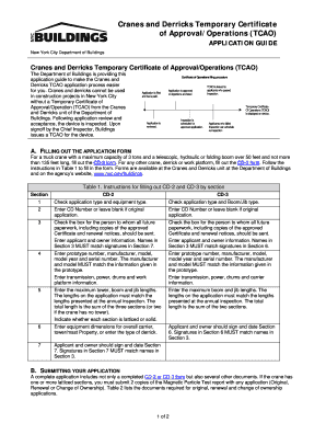 Fillable Online Cranes and Derricks Temporary Certificate Fax Email Print - pdfFiller
