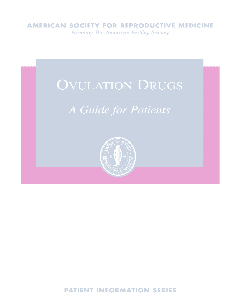 Fillable Online OVULATION DRUGS - University of Wisconsin Fax Email Print - pdfFiller